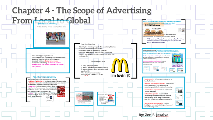 Chapter 4 - The Scope of Advertising by zenaida jesalva on Prezi