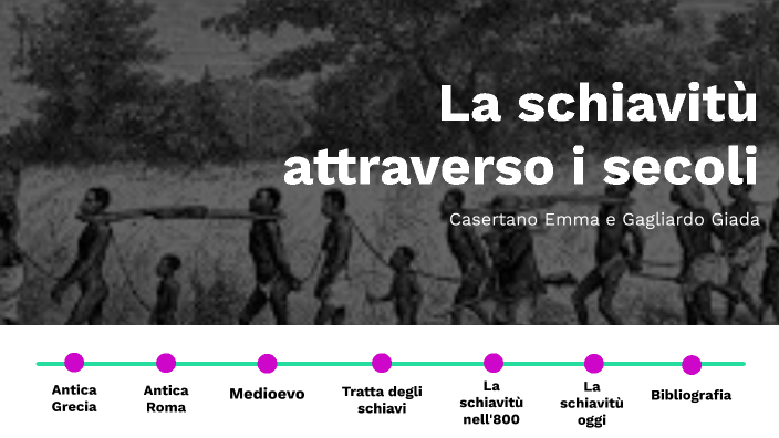 La schiavitù attraverso i secoli by giada gagliardo on Prezi