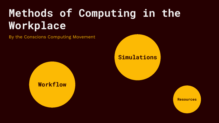 Methods of Computing in the Workplace by Conscious Computing on Prezi