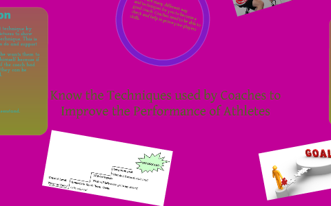 Know the techniques used by coaches to improve the performance of ...