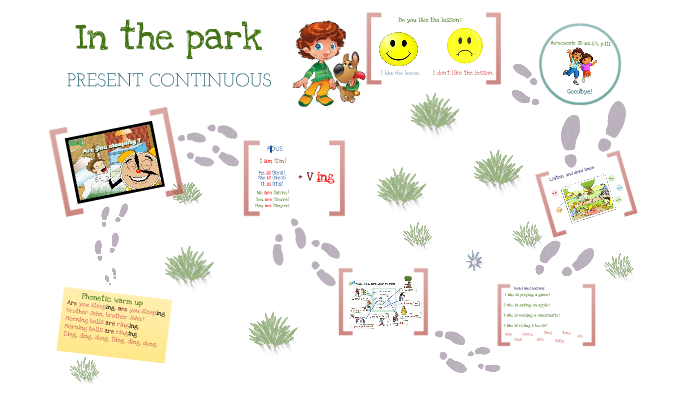 In the park (PRESENT CONTINUOUS) by Elena Shevchenko on Prezi