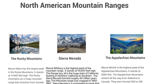 North American Mountain Ranges by Jacob Ceffalo on Prezi Design