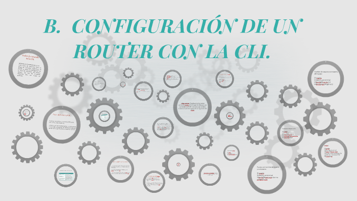 B. CONFIGURACIÓN DE UN ROUTER CON LA CLI. by susej velazquez on Prezi