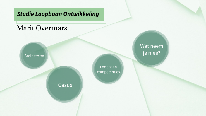 Presentatie Studie Loopbaan Oriëntatie by MARIT OVERMARS on Prezi