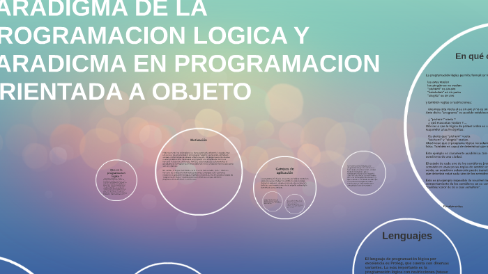 pARADIGMA DE LA PROGRAMACION LOGICA by EL MOLINA on Prezi