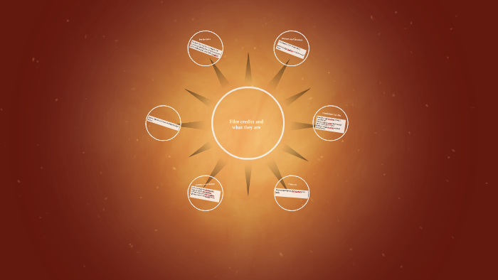 Film credits and what they are by Isla Cassimer on Prezi