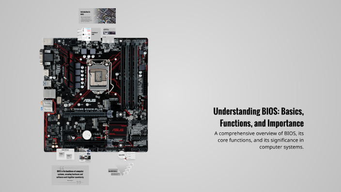 Understanding BIOS: Basics, Functions, and Importance by Yasser GD on Prezi