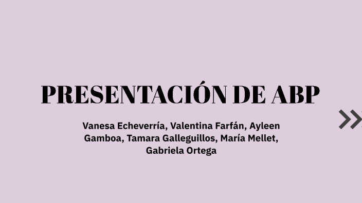 PRESENTACIÓN DE ABP by Tamara galleguillos on Prezi
