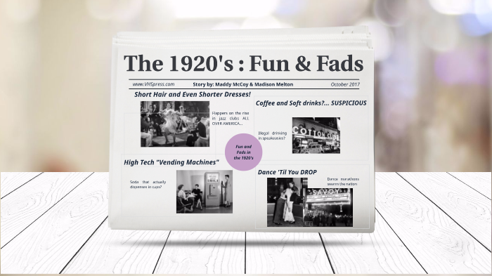 Fun and Fads of the 1920s by madison and maddy m on Prezi