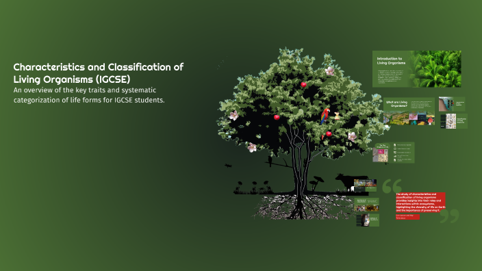 Characteristics and Classification of Living Organisms (IGCSE) by ...