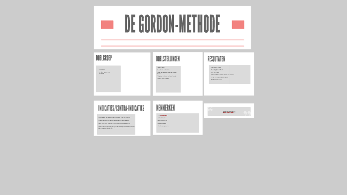 DE GORDON-METHODE by Laura Hummel on Prezi