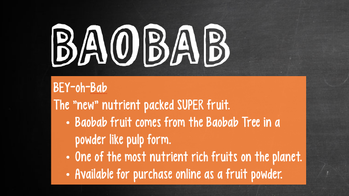 Baobab by Carolyn Pyle on Prezi