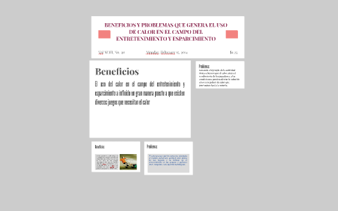 BENEFICIOS Y PROBLEMAS QUE GENERA EL USO DE CALOR EN EL CAMP by Judith ...