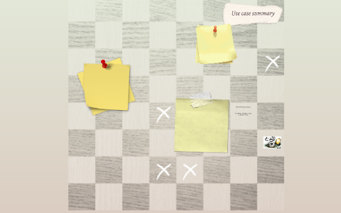 Use case summary by Alex Bronfer on Prezi