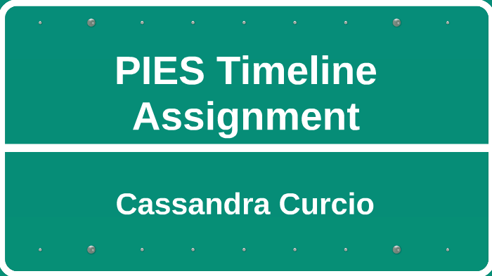 PIES Timeline Assingment by cassandra curcio on Prezi