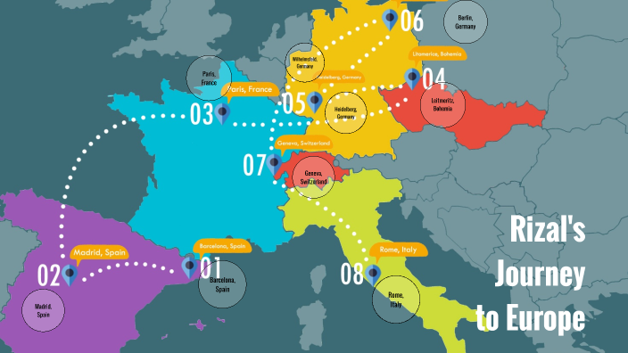 Tracing Jose Rizal's Journey to Europe by Jomar Leano on Prezi
