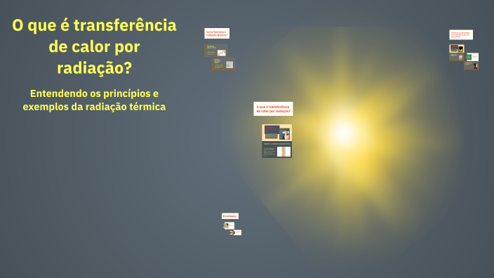 O que é transferência de calor por radiação? by Carlos Gamenti on Prezi