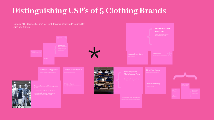 Distinguishing USP's of 5 Clothing Brands by Nirjara Jani on Prezi