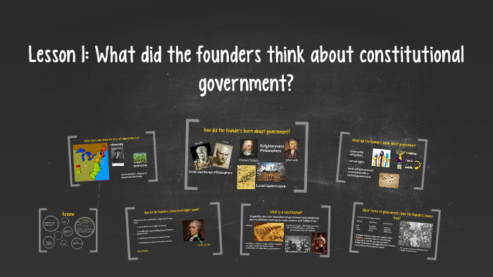 Lesson 1: What did the founders think about constitutional g by Bhavi ...