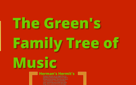 The Green's Family Tree of Music by Jessica Green
