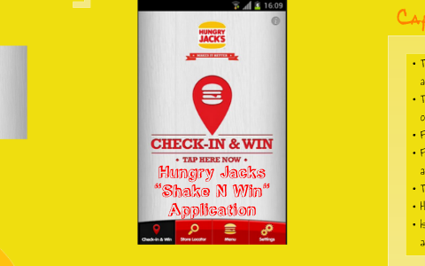 Hungry Jacks 'Shake N Win' App by Madeleine Neville on Prezi