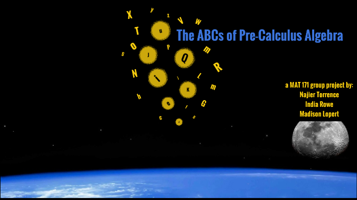 The ABCS of Precalculus Algebra by MAT 171 on Prezi