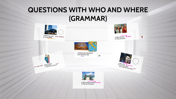 QUESTIONS WITH WHO AND WHERE (UNIT 2: LESSON A: GRAMMAR) (BASIC 1) by ...