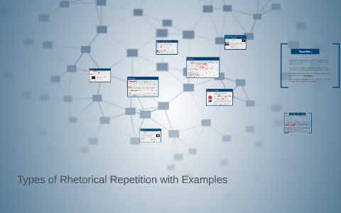 A Commonplace Book of Types of Rhetorical Repetition with Examples by ...