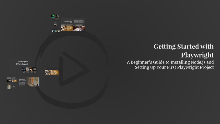 Getting Started with Playwright by Guna PalaniRam on Prezi