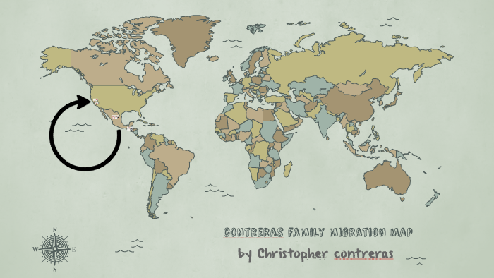The contreras family migration map by The Armor Gamer on Prezi
