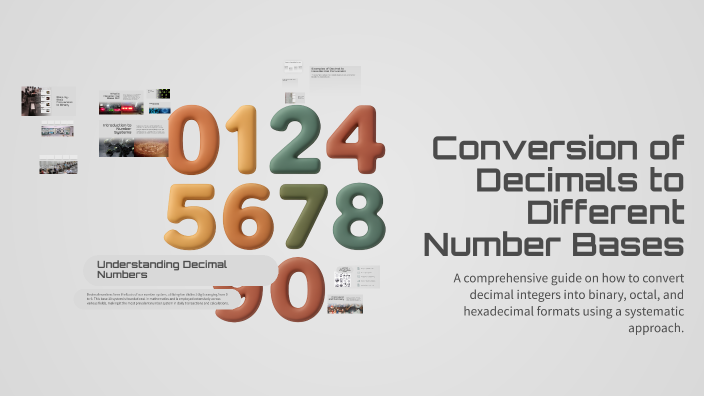 Conversion of Decimals to Different Number Bases by Jeewanthi ...