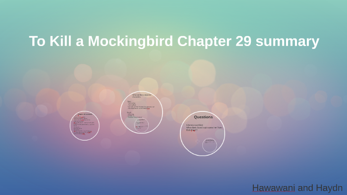 To Kill a Mockingbird Chapter 29 summary by Donald Brown on Prezi