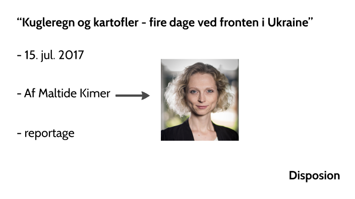 Analyse af reportage by Freya Runoberg Lind on Prezi