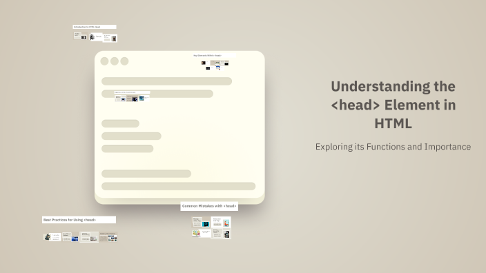Understanding the Element in HTML by Himanshu Kedar on Prezi