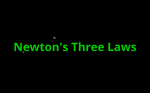 Newton's Three Laws by Jackson Garzonie