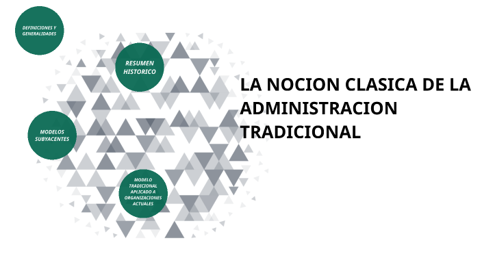 LA NOCION CLASICA DE LA ADMINISTRACION TRADICIONAL by Carlos Mario ...