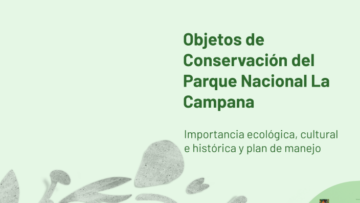 Objetos de Conservación del Parque Nacional La Campana by EMILIO JAVIER ...