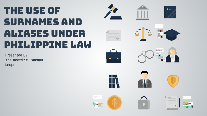 The Use of Surnames and Aliases under Philippine Law by Yna Bocaya on Prezi