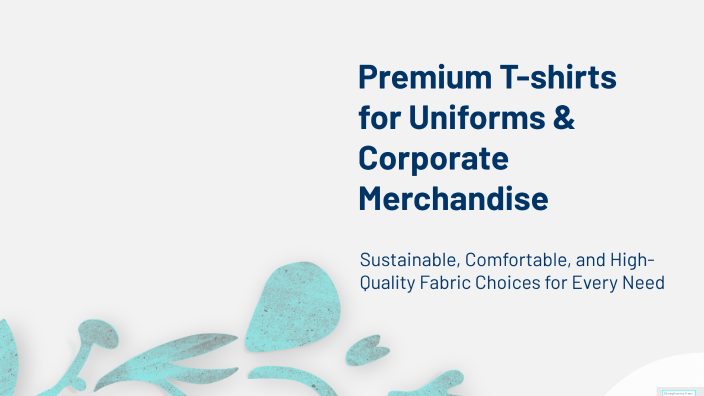 Premium T-shirts for Uniforms & Corporate Merchandise by Tania Jain on ...