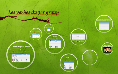 Les verbes du 3er group by María Eugenia Sandoval on Prezi