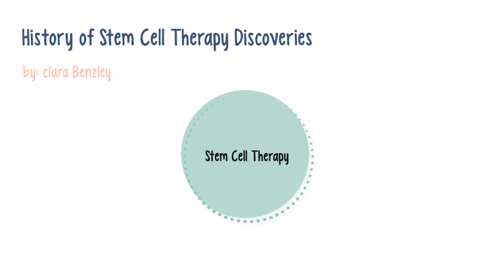 Stem Cell Therapy Timeline by Clara Benzley on Prezi