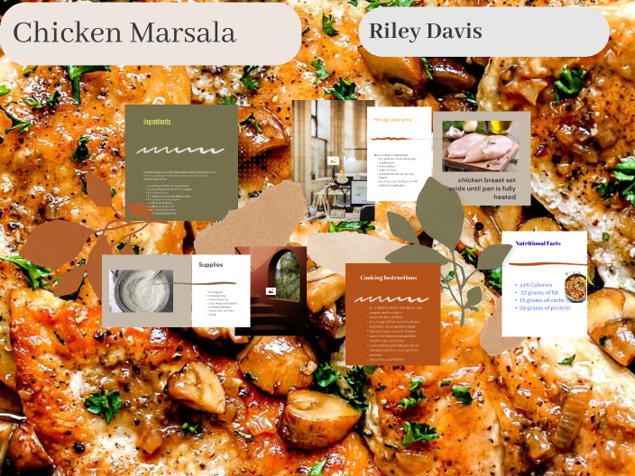 Chicken marsala by Riley Davis