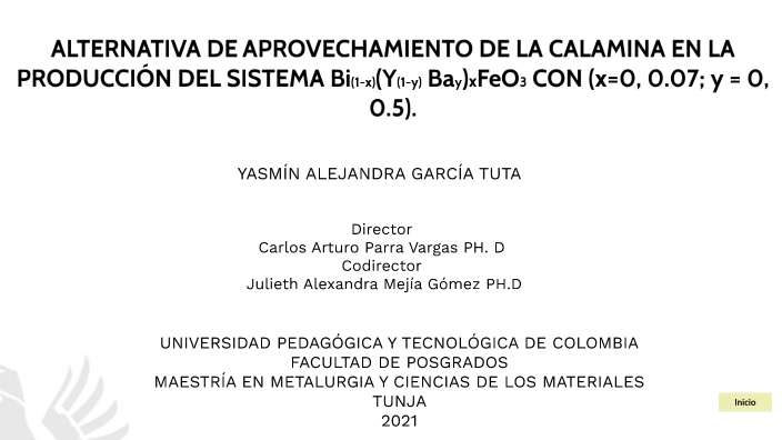 ALTERNATIVA DE APROVECHAMIENTO DE LA CALAMINA EN LA PRODUCCIÓN DEL ...