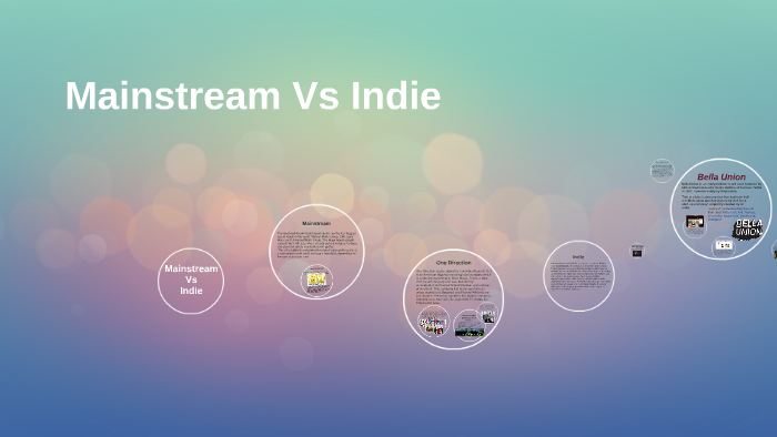 Mainstream Vs Indie by Simona dainile on Prezi
