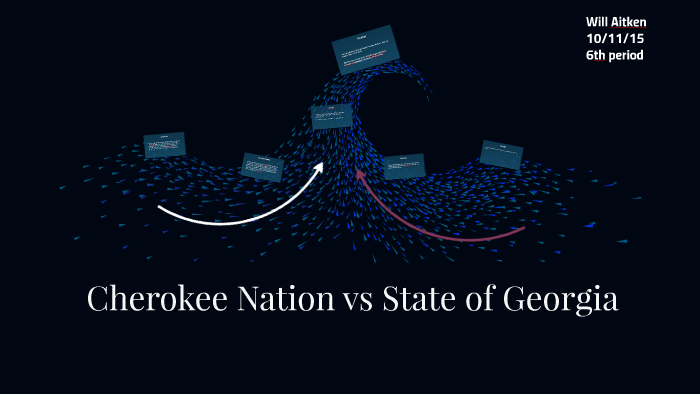 Cherokee Nation vs State of Georgia by Will Aitken on Prezi
