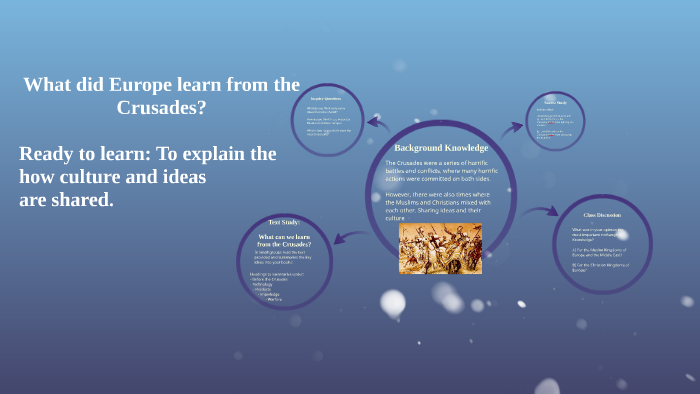 What did Europe learn from the Crusades? by S Morrissey on Prezi
