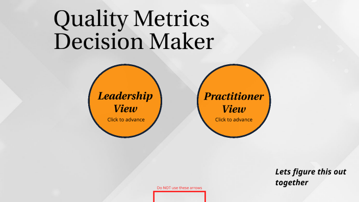 Quality Metrics Decision Tree by Matthew McAndris on Prezi