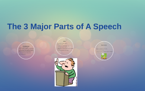 The 3 Major Parts of A Speech by Caitlin Quinn on Prezi