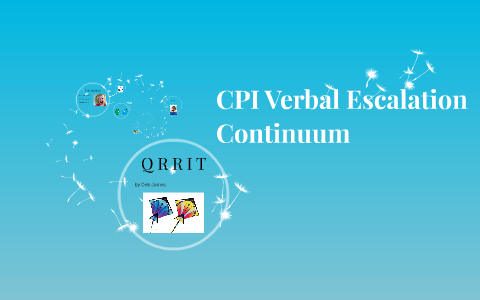 CPI Verbal Escalation Continuum by Deb James on Prezi