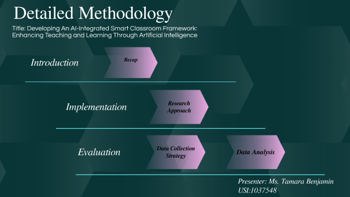 Detailed methodology by Tamara Benjamin on Prezi